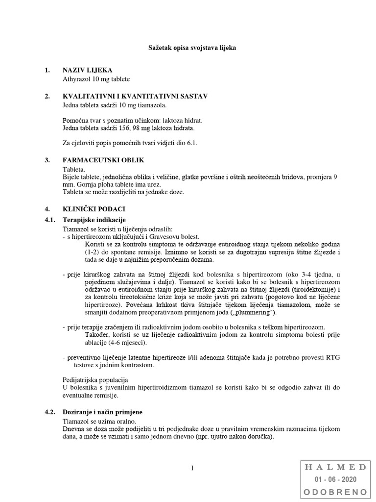 Athyrazol SPC | PDF