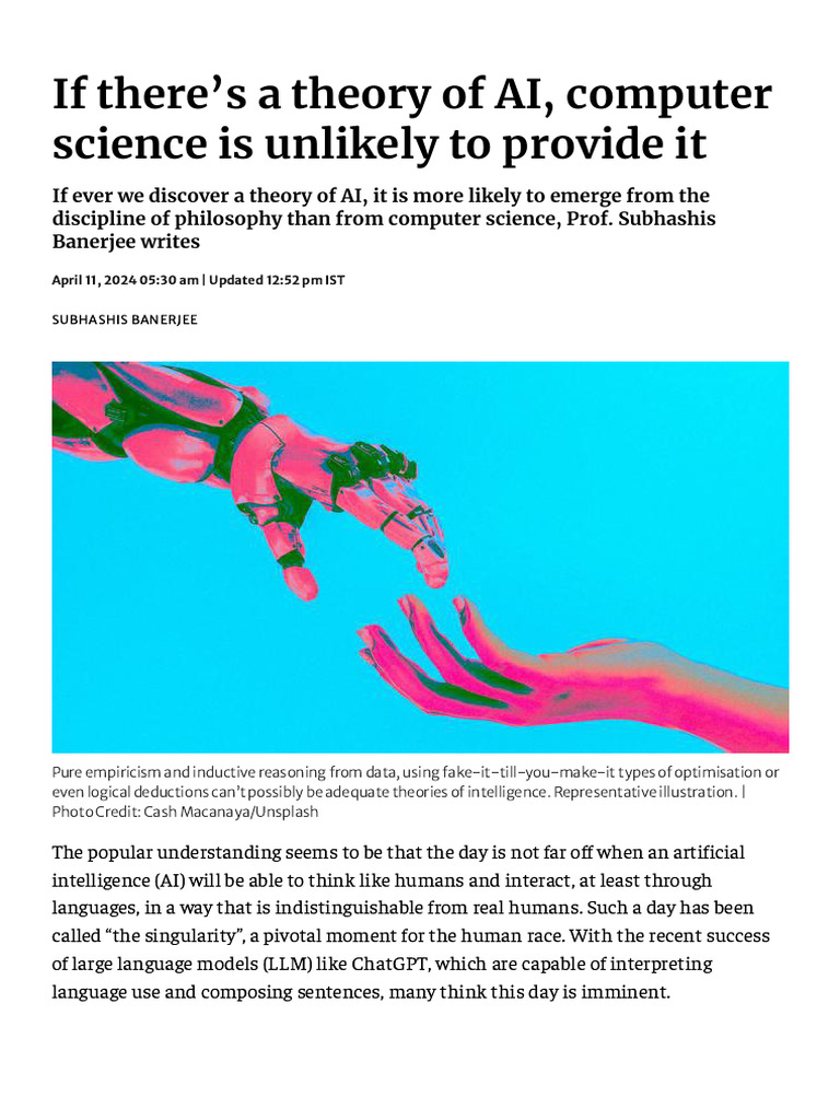 The Quest for AI's True Intelligence Theory | PDF | Artificial ...