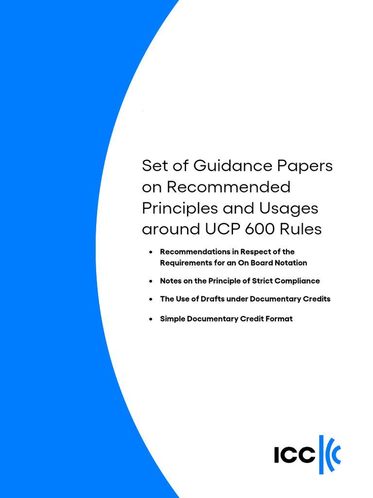 Guidance - Papers - Related - To - UCP - 600 - Rules - Issued - by ...
