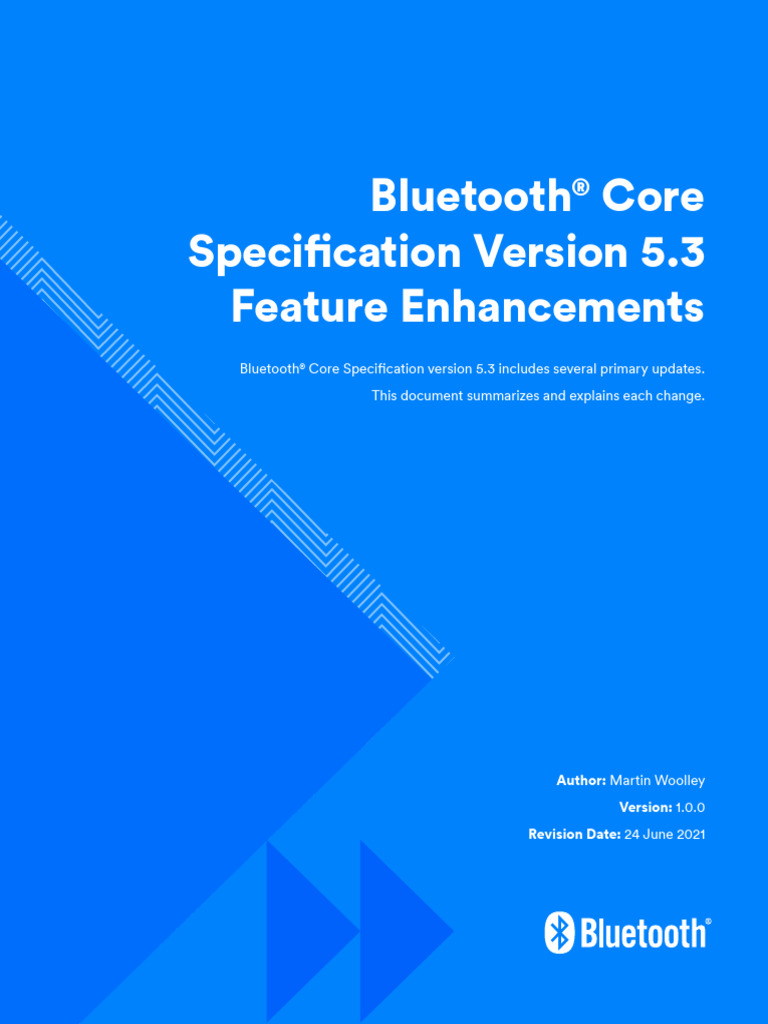 Bluetooth 5.3 Feature Enhancements Update | PDF | Bluetooth | Encryption