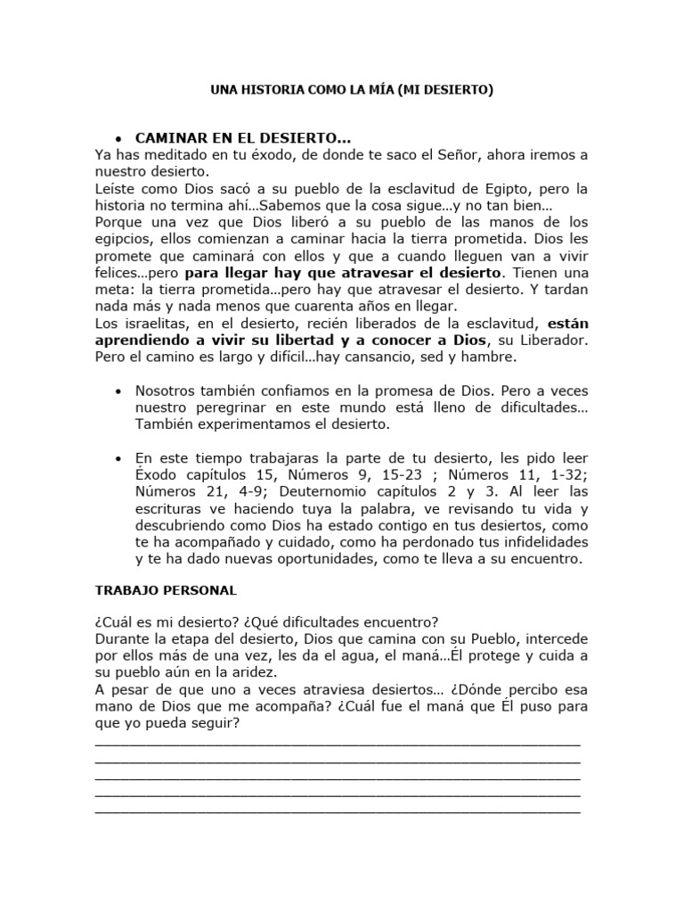 Mi Desierto | PDF | Libro del éxodo