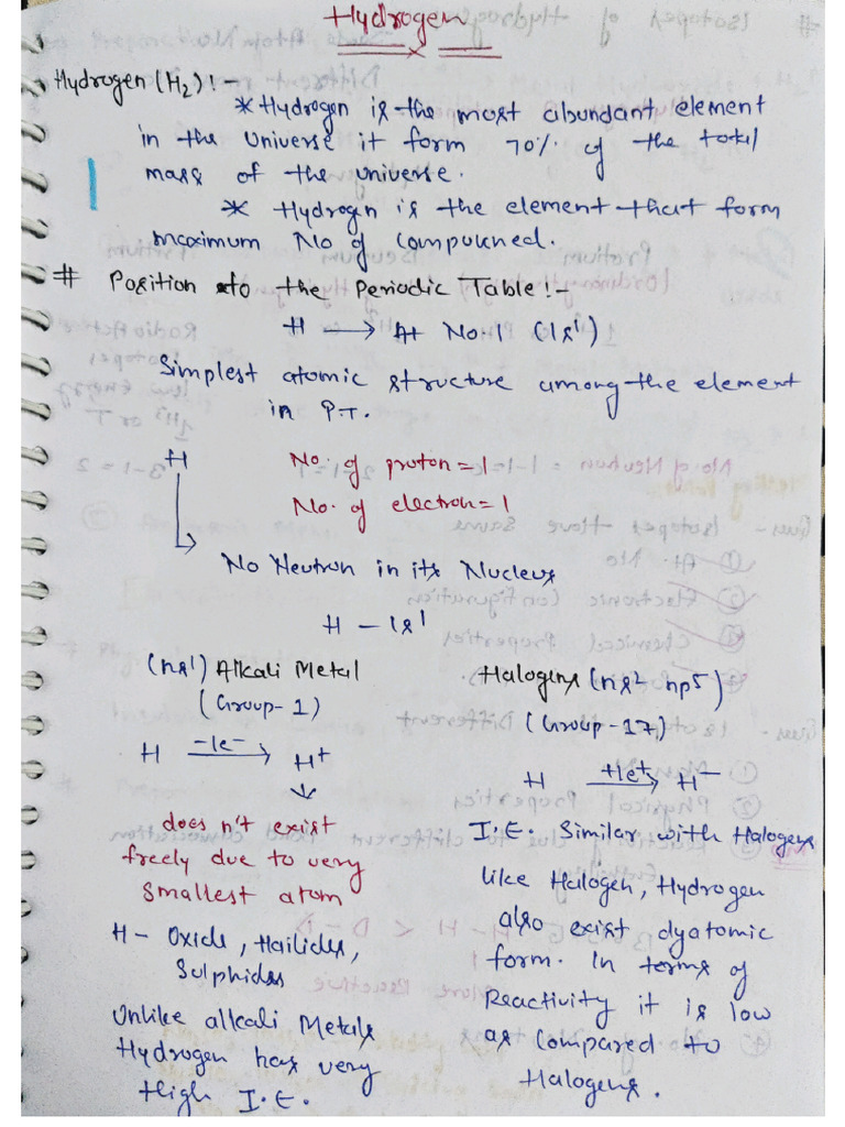 Hydrogen | PDF