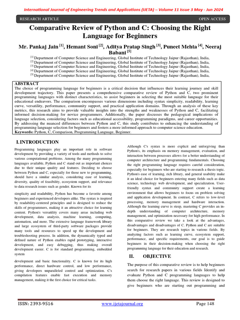 (IJETA-V11I3P28) :mr. Pankaj Jain, Hemant Soni, Aditya Pratap Singh ... (IJETA-V11I3P28) :mr. Pankaj Jain, Hemant Soni, Aditya Pratap Singh ...