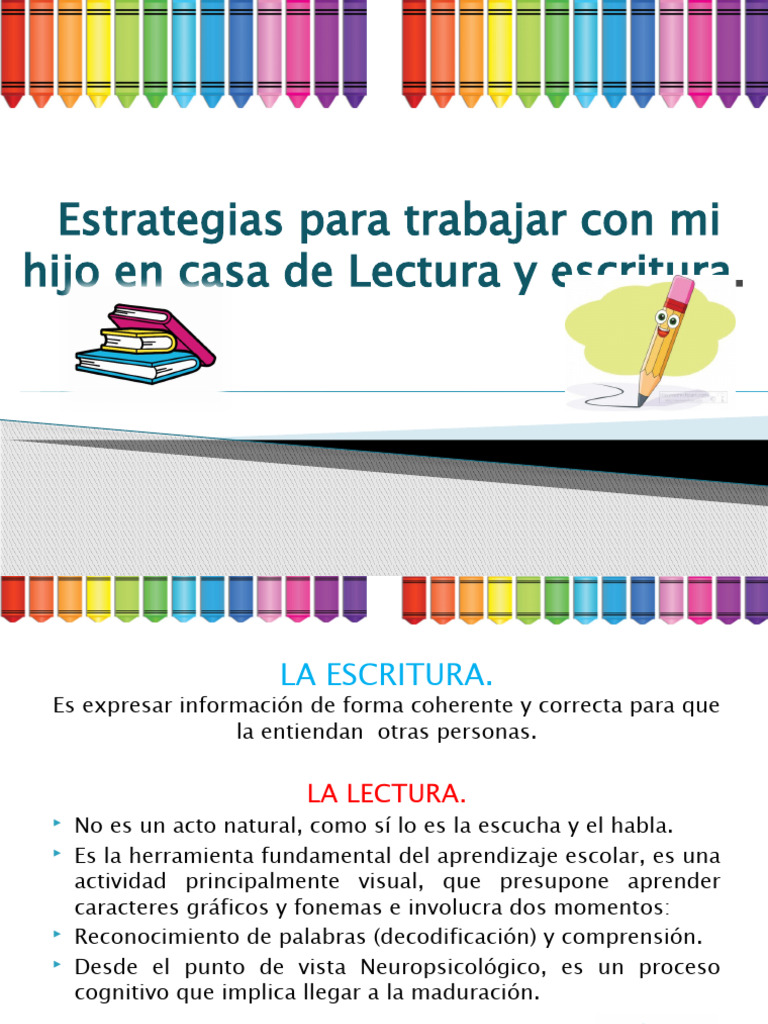 ESTRATEGIAS DE LECTURA Y ESCRITURA Padres | PDF | Aprendizaje