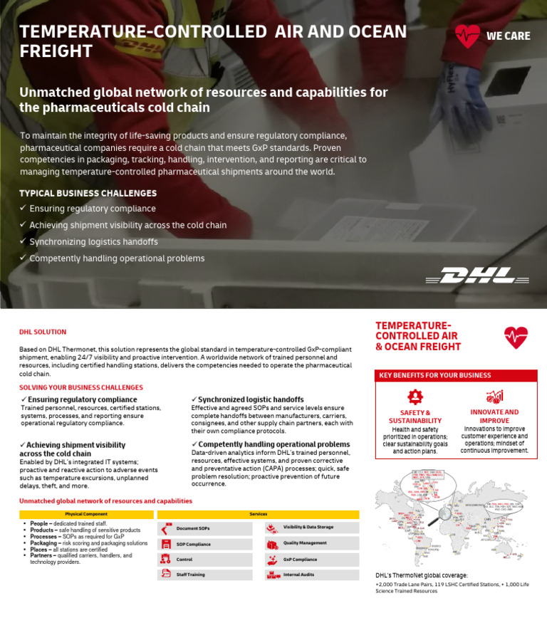DHL's Cold Chain Solutions for Pharma | PDF | Logistics | Packaging And ...