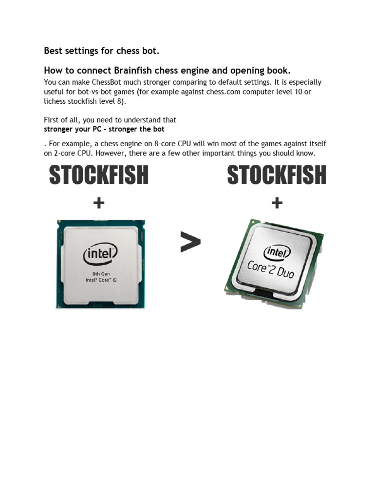 Best Setting For Bot (Chess) For Cheating | PDF | Computing | Software