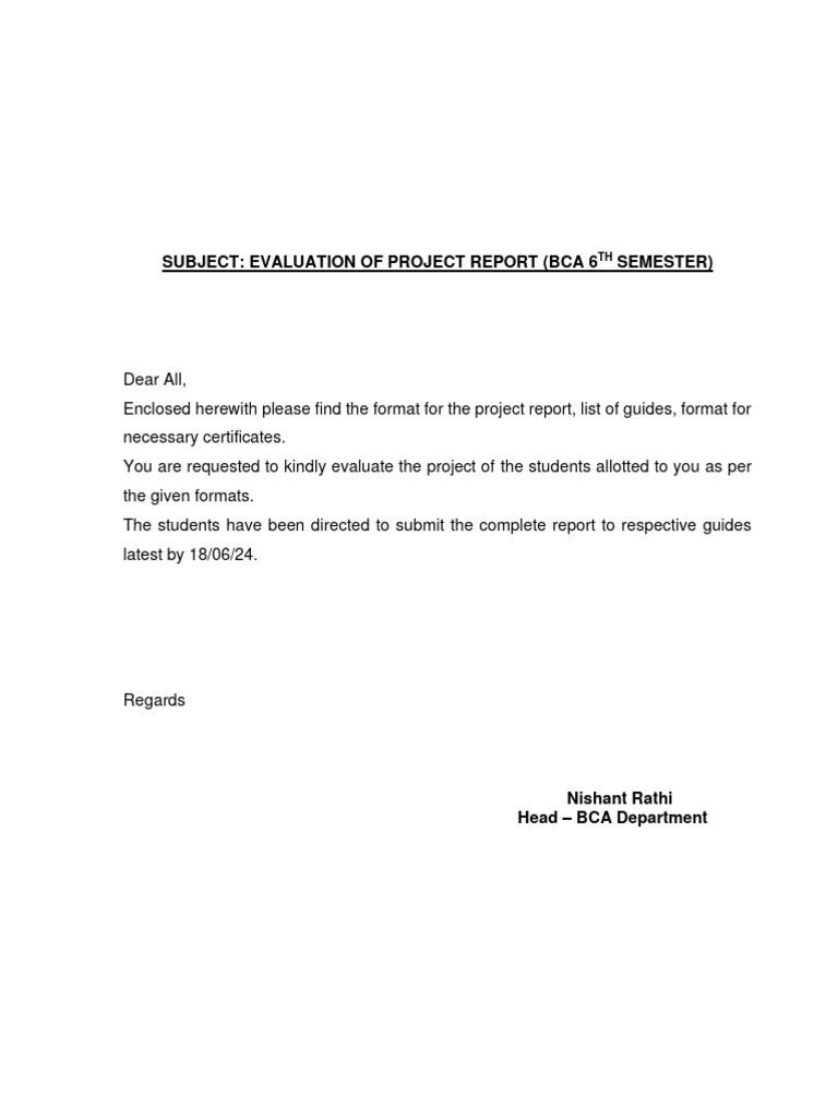 NOTICE AND PROJECT REPORT LAYOUT | PDF | Paragraph | Written Communication