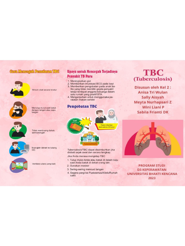 Leaflet Penkes TBC - Kep Keluarga - Kel2 | PDF