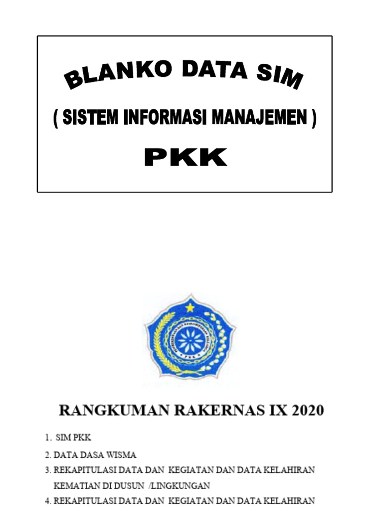 Blangko Data Sim PKK | PDF