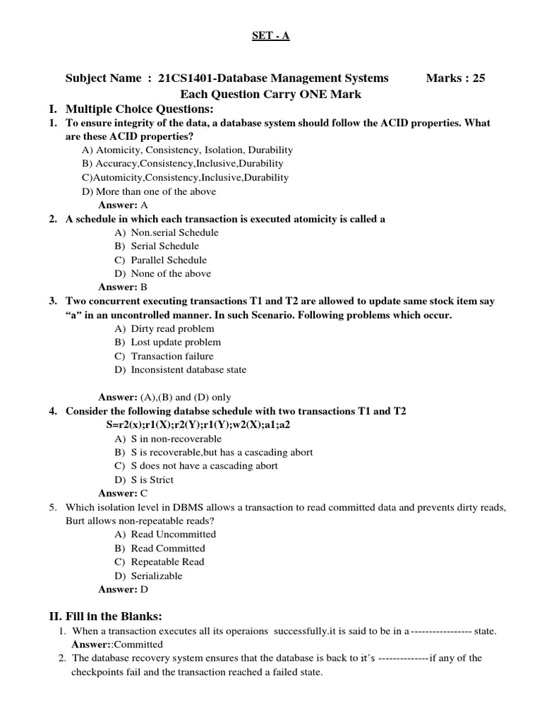 DBMS Unit 4 | PDF | Database Transaction | Acid