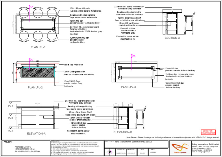 HERO Showroom Community Table Design | PDF | Dielectric | Amorphous Solid
