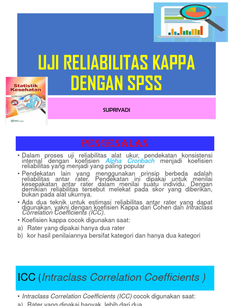 Uji Reliabilitas Kappa Dengan SPSS | PDF | Metode & Bahan Ajar