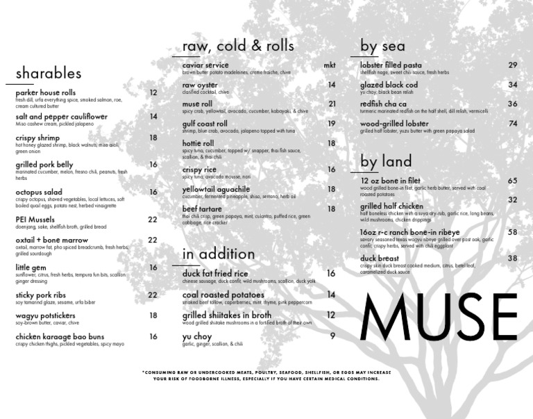 muse menu 11x14 - 2-compressed_1 | PDF | Dill | Sauce