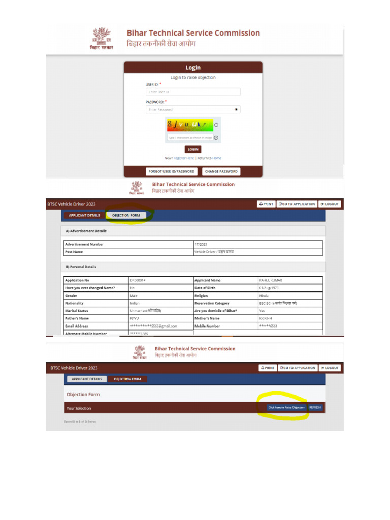 How To Raise Objection BTSC Driver | PDF