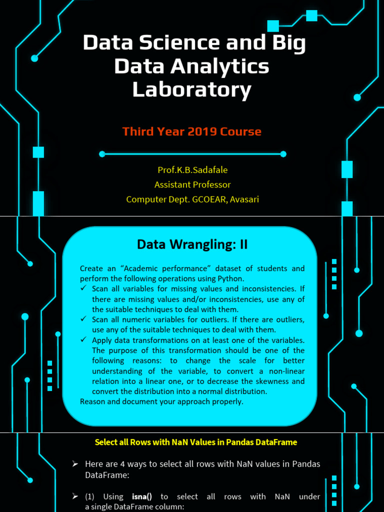 Data Wrangling Techniques in Python | PDF | Data Analysis | Statistical Theory