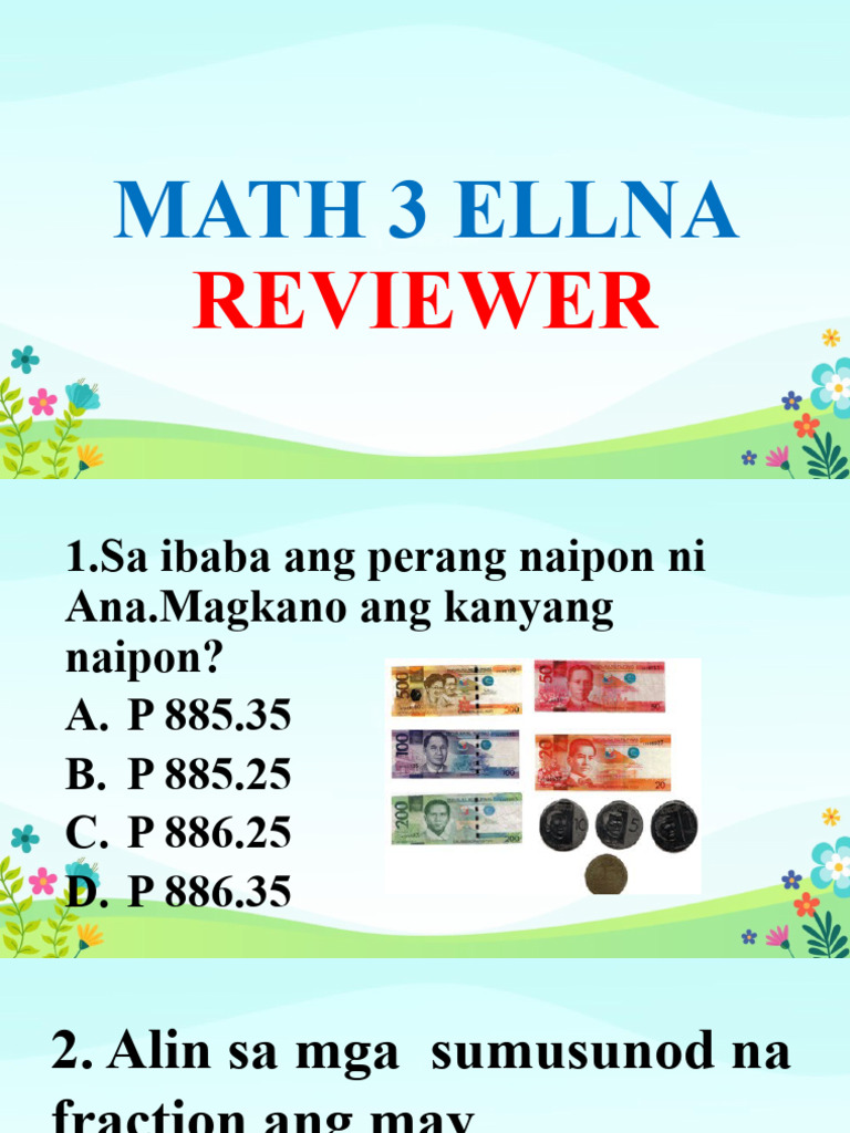 Math 3 Ellna Reviewer 2 1 | PDF