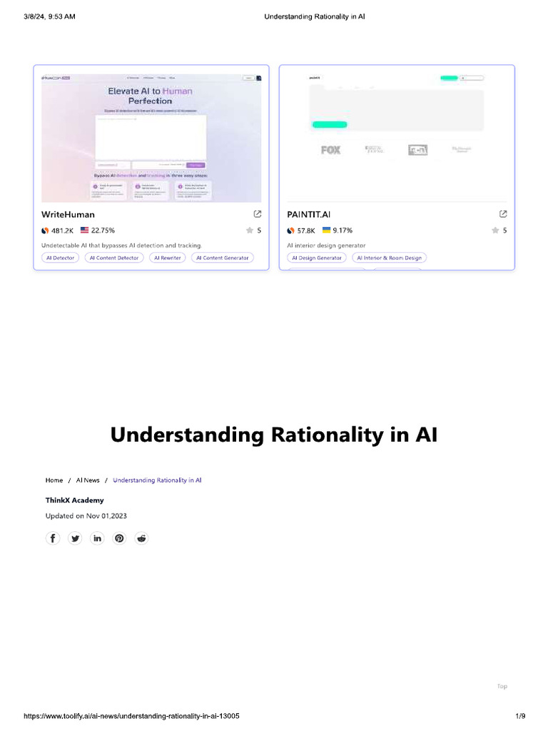 Concept_of_rationality_AI_Unit1 | PDF