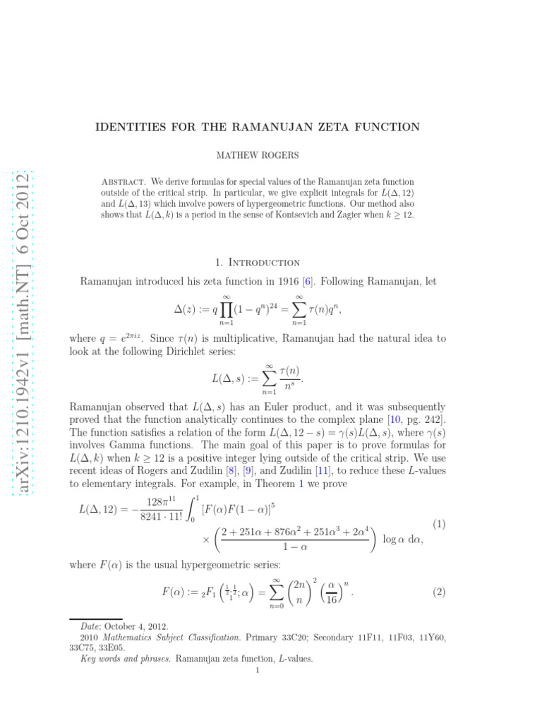 1210 1942 | PDF | Integral | Function (Mathematics)