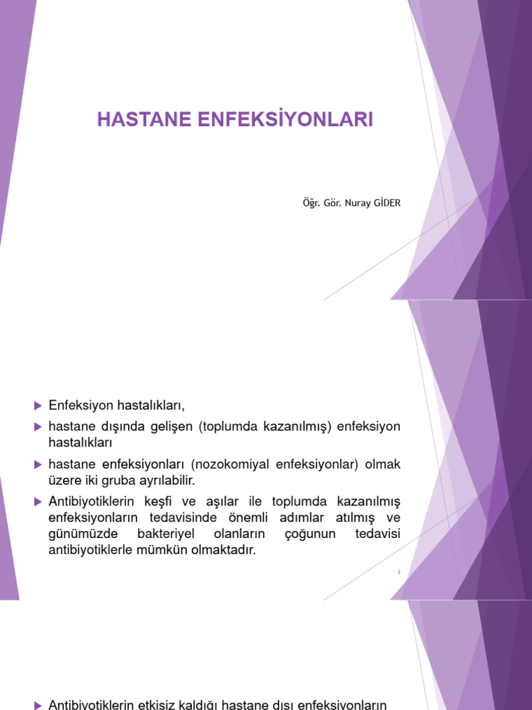 Hastane Enfeksiyonları | PDF