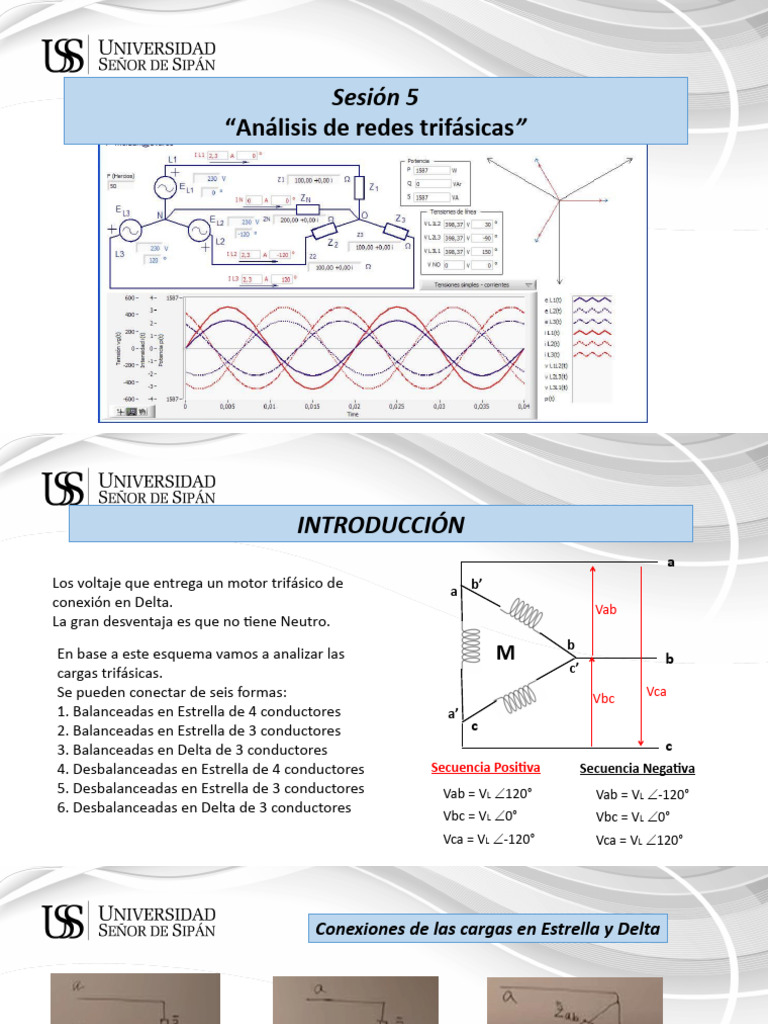 Análisis Sist Trifásicos Delta Estrella 1 2 | PDF | Ingenieria Eléctrica | Electricidad