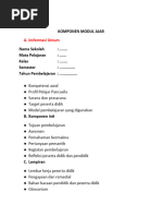 Template Modul Ajar Kurikulum Merdeka | PDF