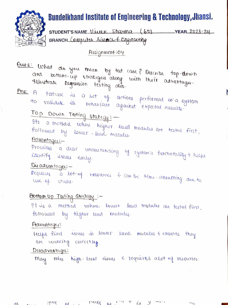 Assignment 4 SE | PDF | Computer Engineering | Software Engineering