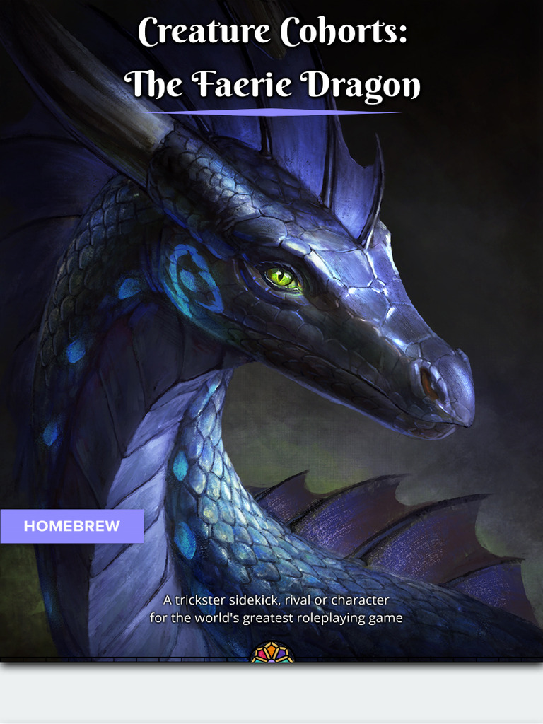 Creature Cohorts - The Faerie Dragon - GM Binder | PDF