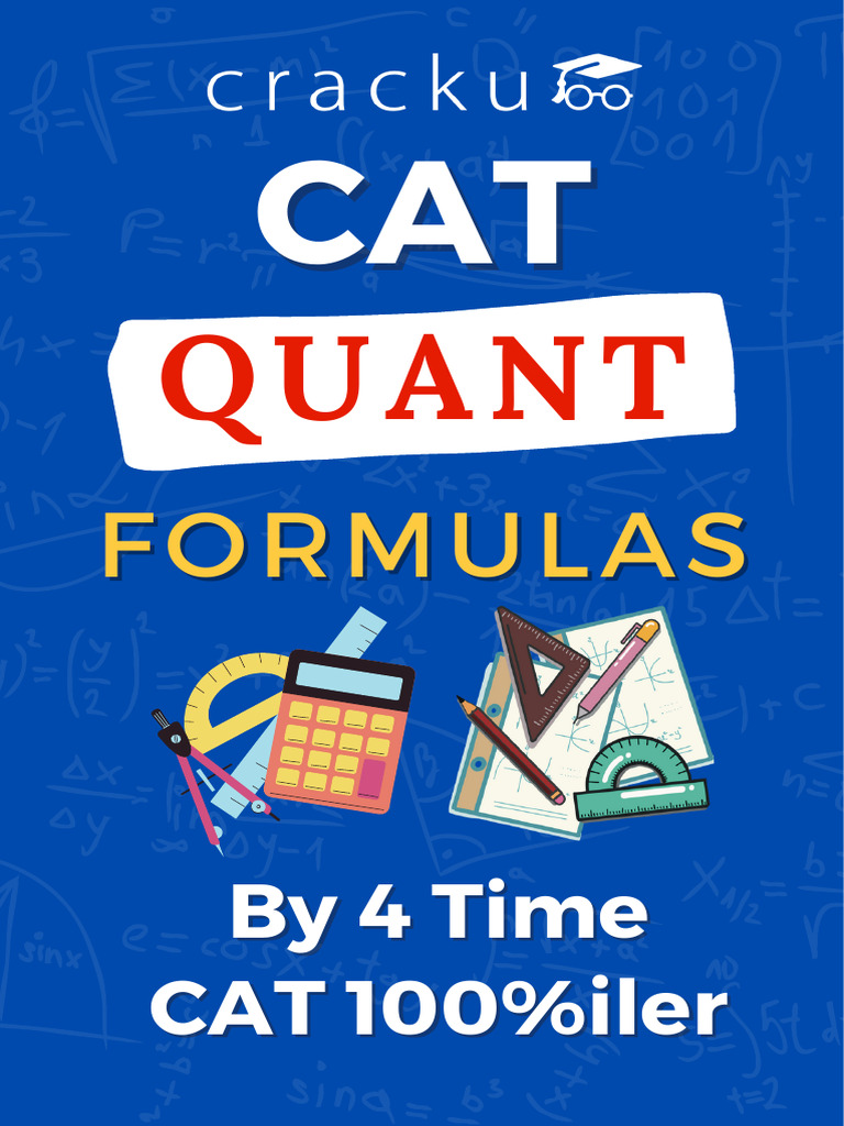 CAT Quant Formulas Cheat Sheet | PDF | Equations | Interest