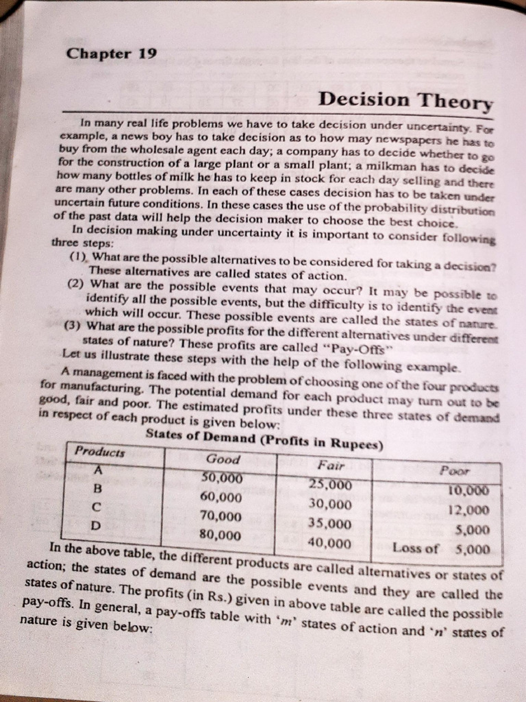 Decision Theory | PDF