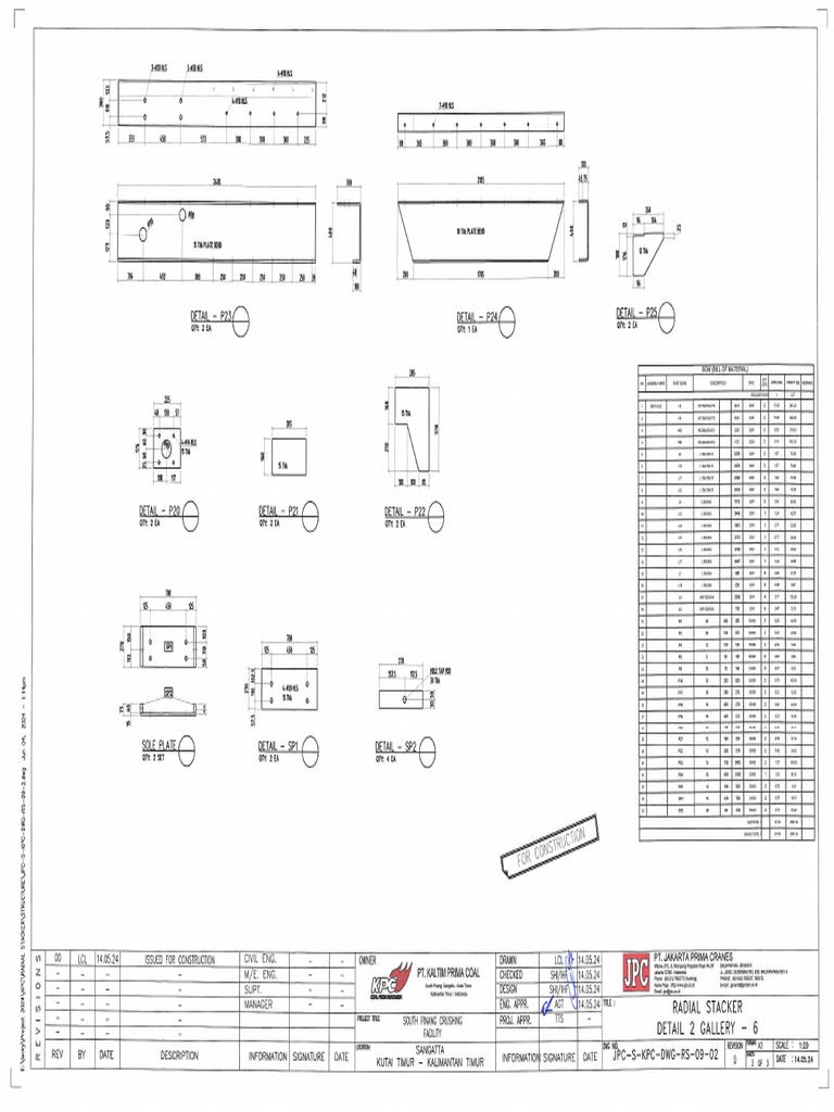 JPC-S-KPC-DWG-RS-09-02 - RADIAL STACKER - DETAIL 2 GALLERY 6 PLAN ...