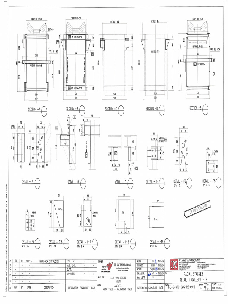 JPC-S-KPC-DWG-RS-09-01 - RADIAL STACKER - DETAIL 1 GALLERY 6 PLAN ...