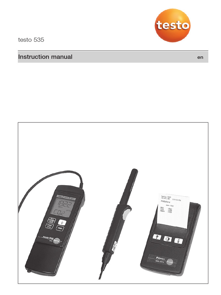 testo-535-manual | PDF | Atmospheric Pressure | Sea Level