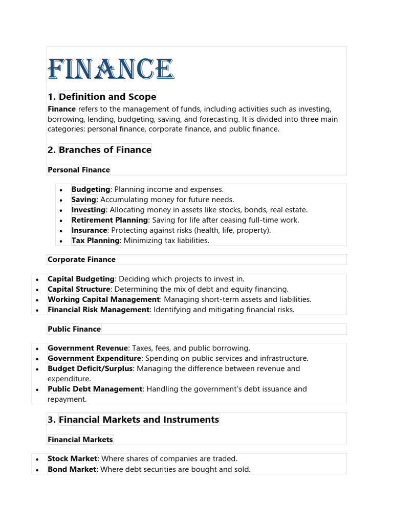 FINANCE | PDF | Investing | Stocks