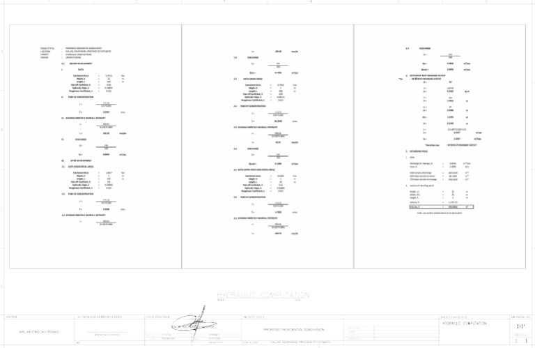 Hydraulic Computation | PDF