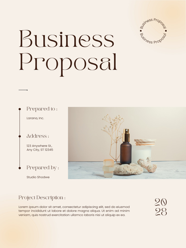 Beige Aesthetic & Minimalist Business Proposal | PDF