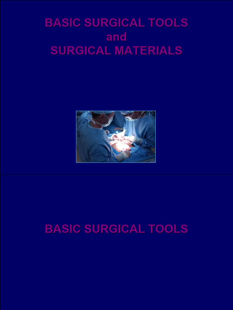 Surgical Tools and Materials | PDF | Surgical Suture
