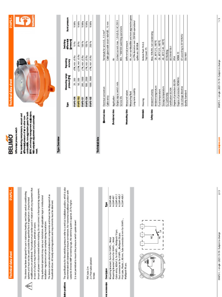 Diff Press Switch | PDF