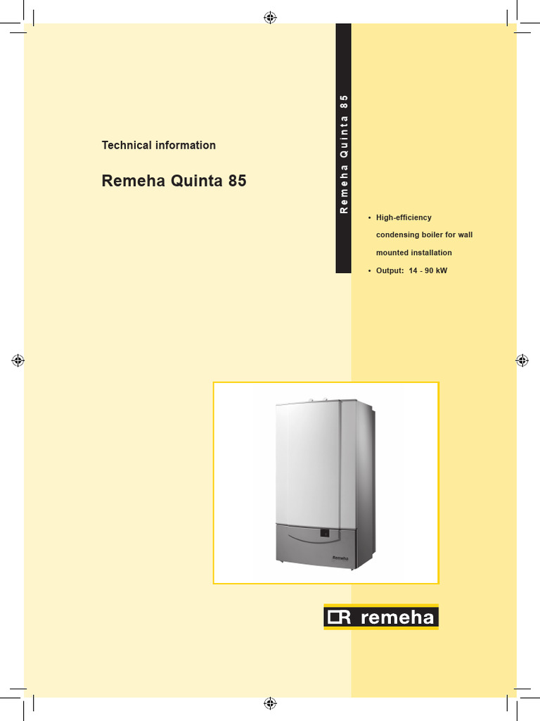 Remeha Quinta 85 OLD BOILER | PDF | Thermostat | Parameter (Computer ...