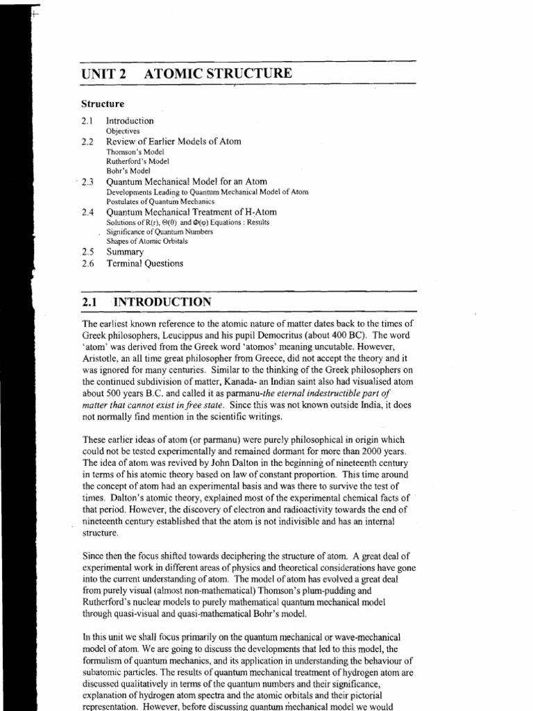 Unit 2 | Download Free PDF | Wave Function | Electron