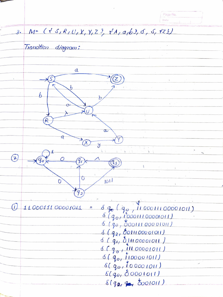TOC Sample Paper Solution | PDF