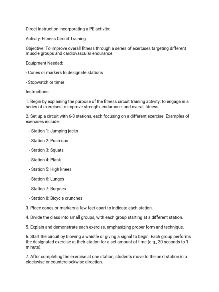 TS Incorporating PE Activity | PDF | Physical Education | Differentiated Instruction