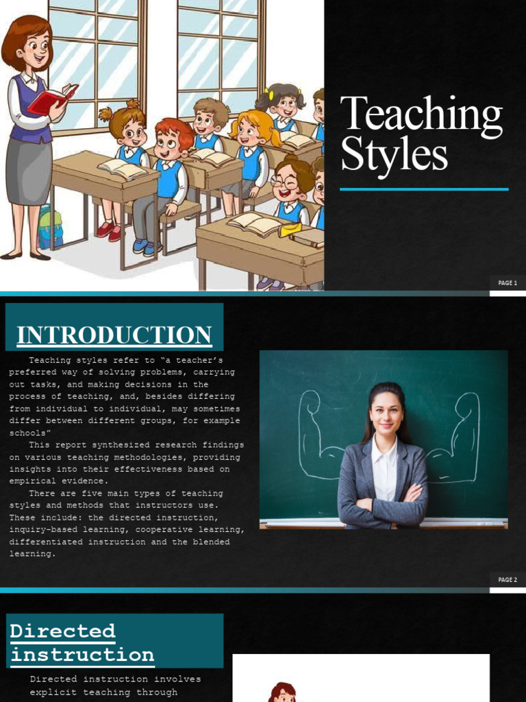 Teaching Styles | Download Free PDF | Inquiry Based Learning | Differentiated Instruction