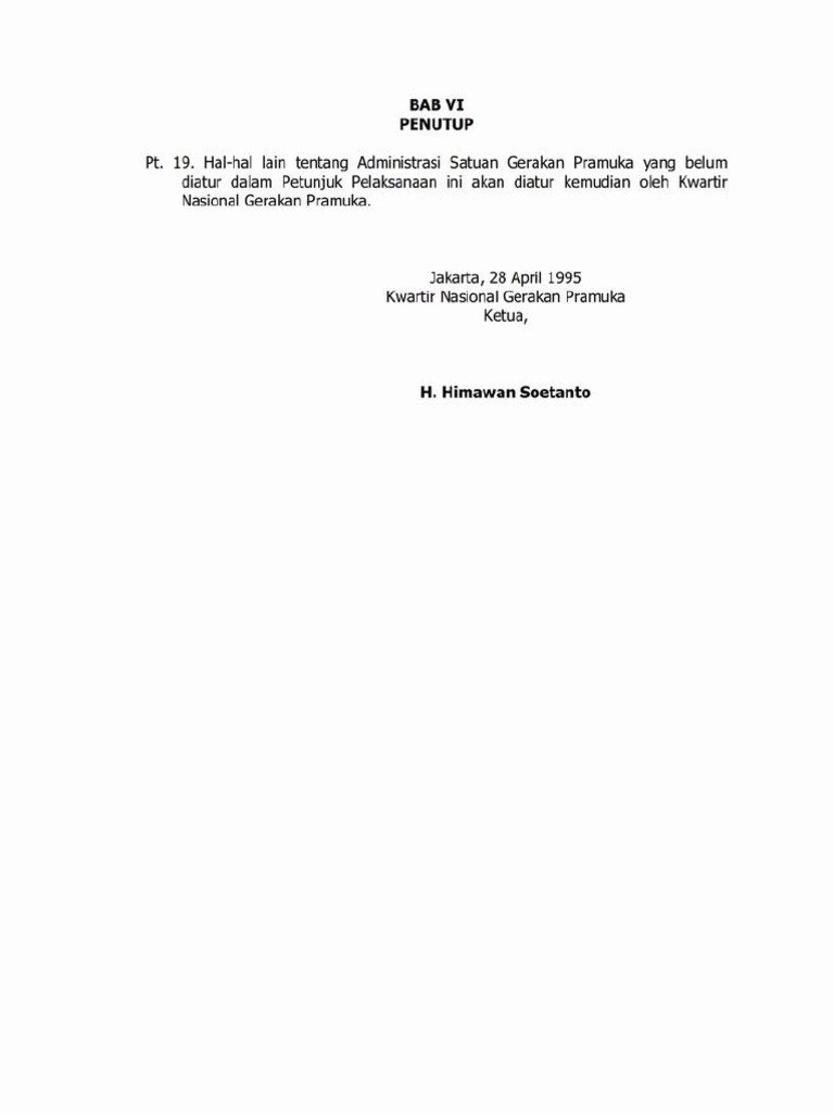SK 041 1995 Juklak Administrasi Satuan - 011 | PDF