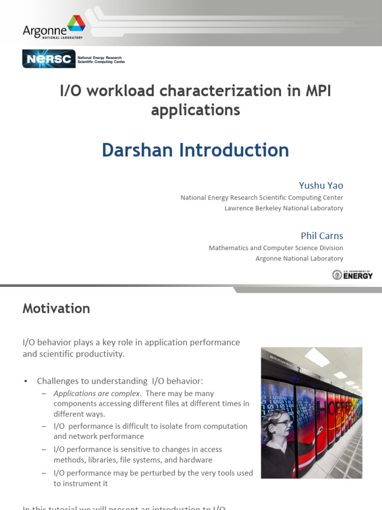 Iiswc 2014 Darshan Instrumentation | PDF | Message Passing Interface | Library (Computing)