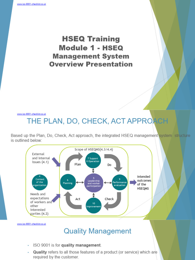 ISO9001+ISO14001+ISO45001 IMS Training Overview Presentation | PDF ...