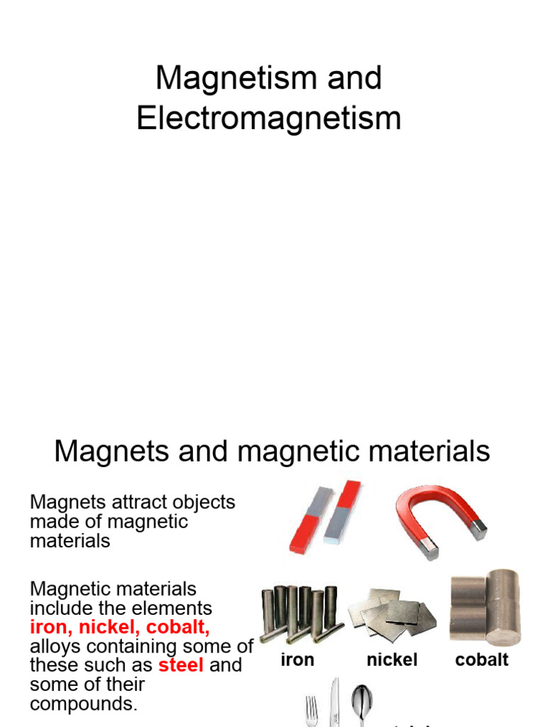 IGCSE 61 Magnetism&Electromagnetism | PDF | Magnetism | Magnet