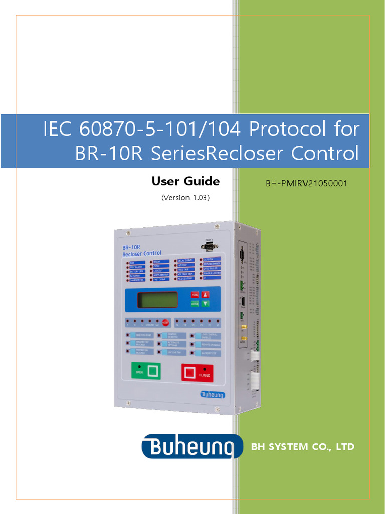 BR-10R Series Control IEC 60870-5-101&104 Interoperability & Point Map (V1.03) - BH ...