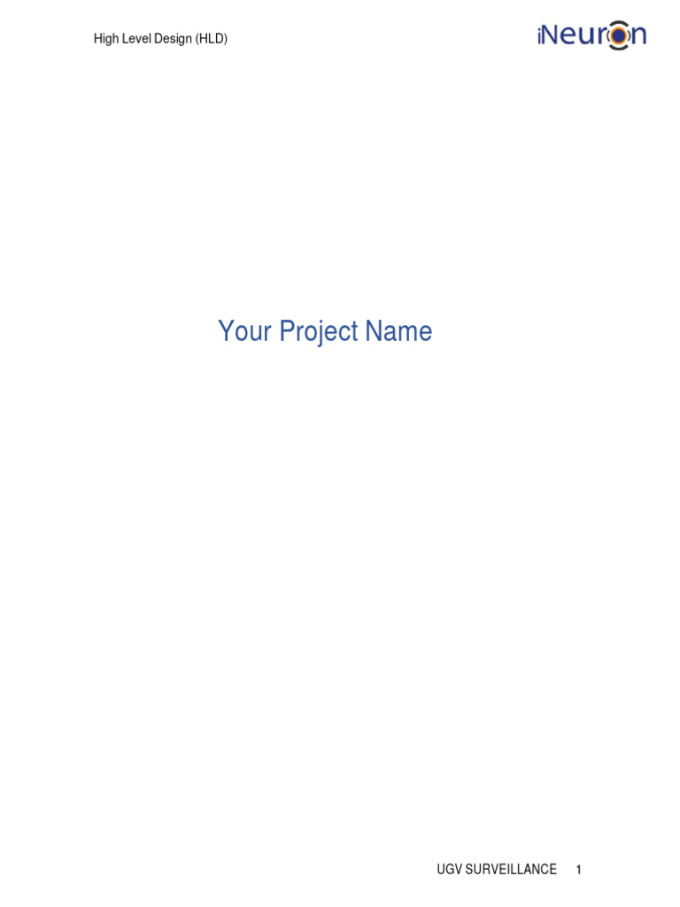 Your Project Name: High Level Design (HLD) | PDF | Computing | Computer Science