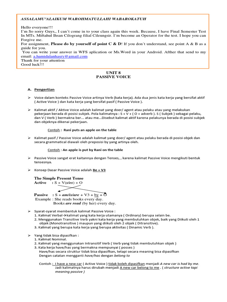 Tugas B. Inggris Kelas-XI | PDF | Verb | Syntactic Relationships