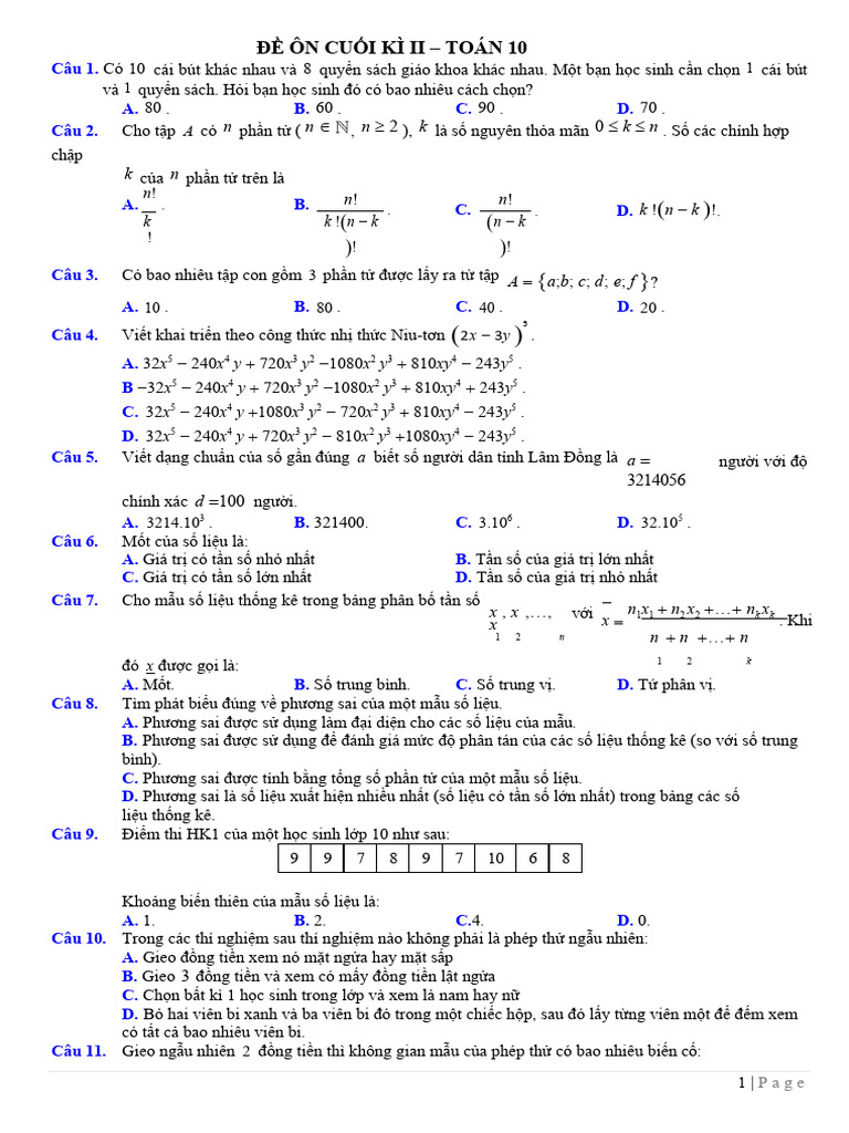 ĐỀ SỐ 2-HK2 | PDF
